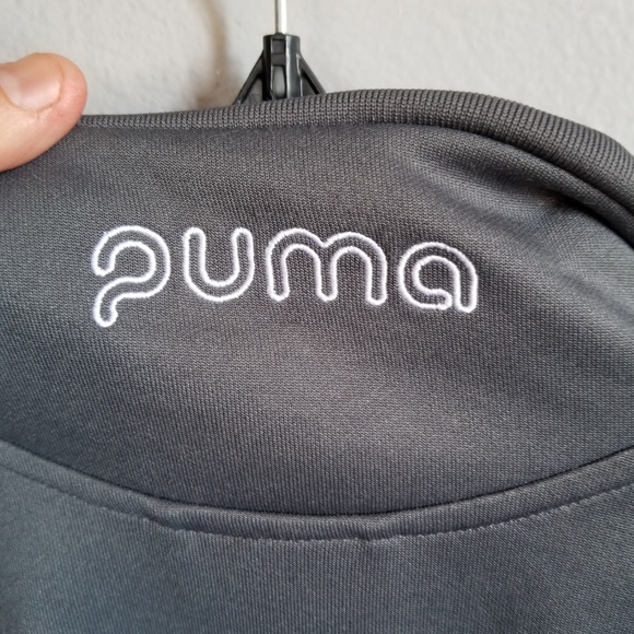 Puma | Sweaters | Puma Logo Zip Up Sweater | Poshmark